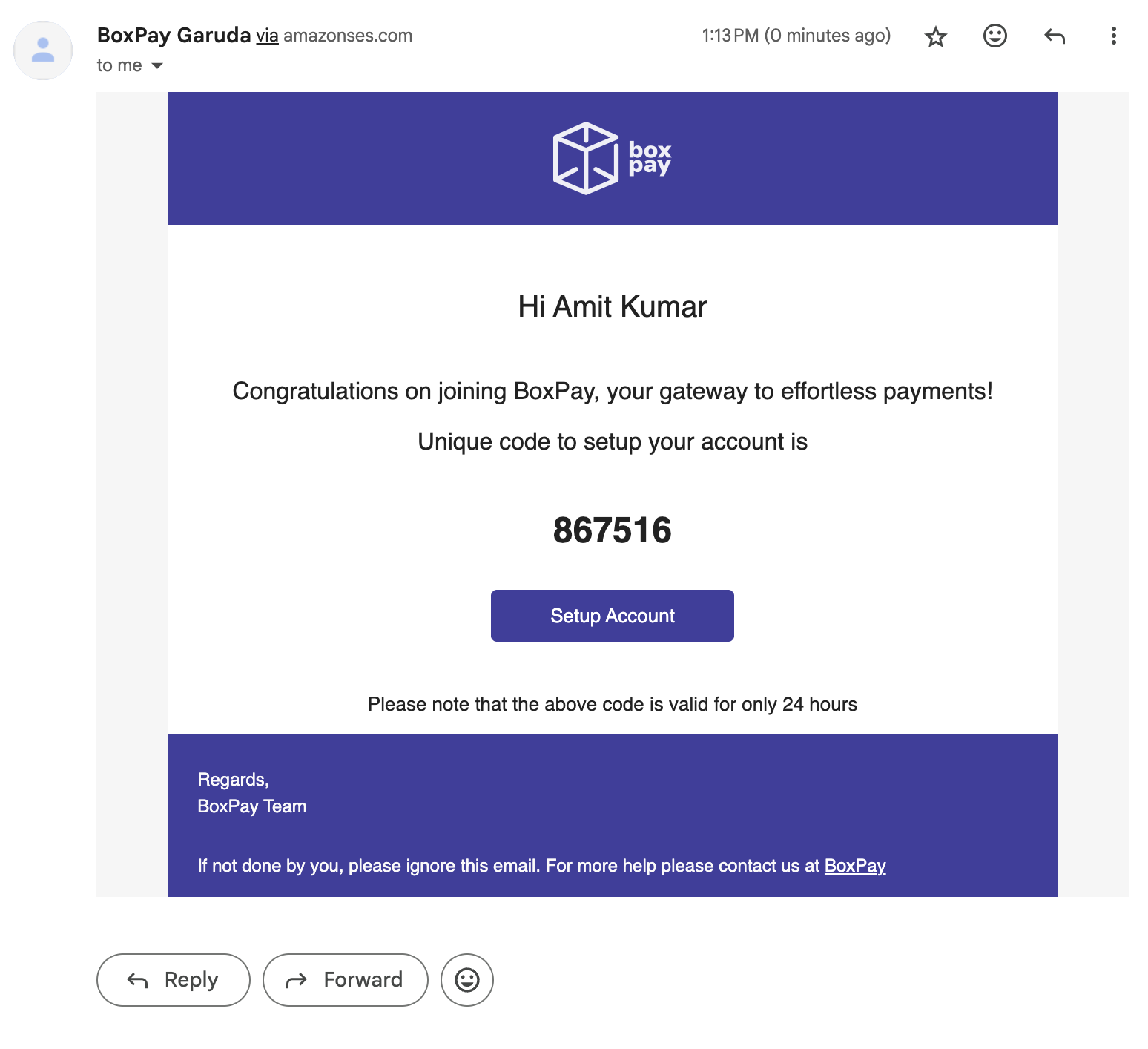 Accepting a BoxPay Portal Invite – BoxPay